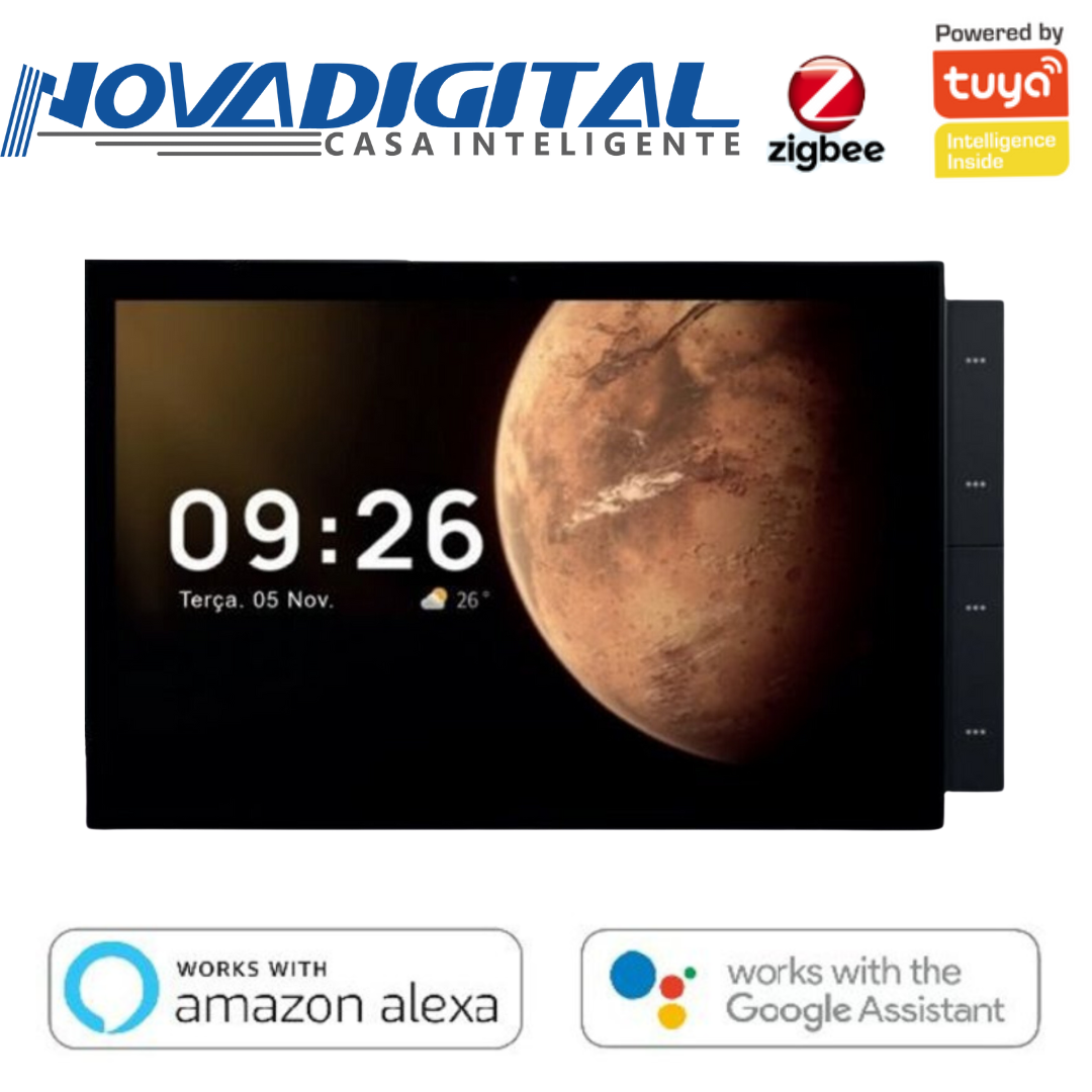 Painel Central Inteligente MaxPanel com Alexa Integrada e Hub Zigbee